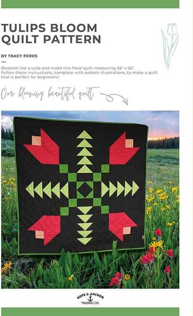 Rope And Anchor Trading Co Tulips Bloom Quilt - Quilt Pattern - 123Stitch