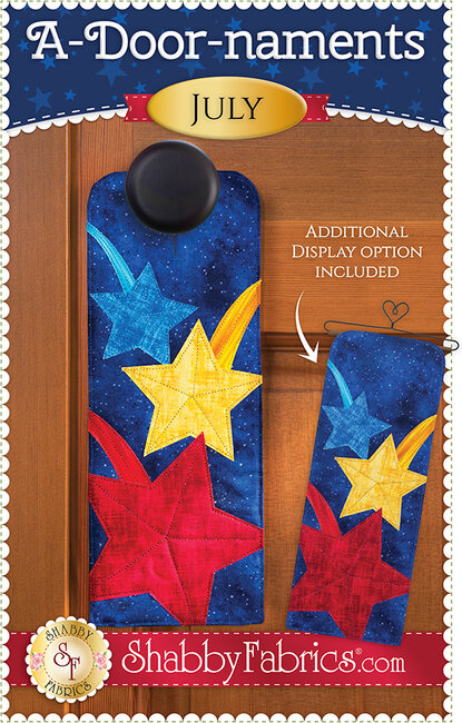 Shabby Fabrics A-Door-naments/July - Quilt Pattern - 123Stitch