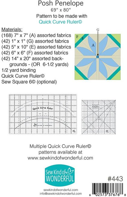 Sew Kind Of Wonderful Posh Penelope - Quilt Pattern - 123Stitch