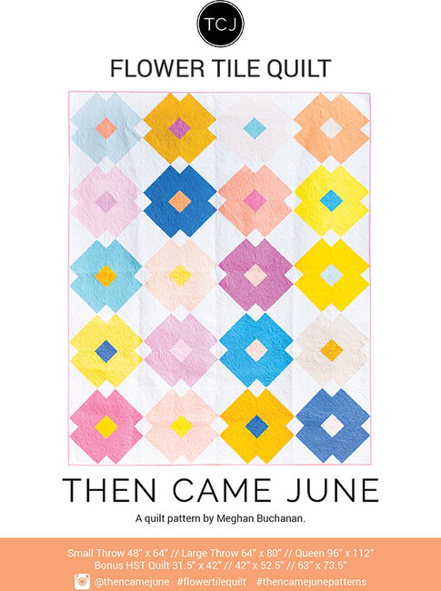 Then Came June Flower Tiles - Quilt Pattern - 123Stitch