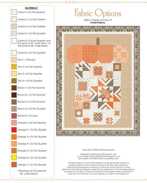 Wendy Sheppard Acorn Acre - Quilt Pattern - 123Stitch