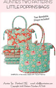 Aunties Two Patterns Little Poppins Bag - Quilt Pattern - 123Stitch