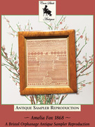 Cross Stitch Antiques Amelia Fox 1868 Bristol Orphanage Sampler ...