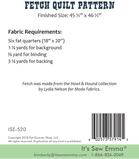 Its Sew Emma Fetch - Quilt Pattern - 123Stitch
