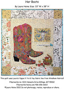 Fiberworks Her Boots - Quilt Pattern - 123Stitch