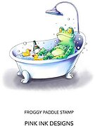 Pink Ink Designs Froggy Paddle - Clear Stamp Set - 123Stitch