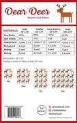 Sew Mariana Dear Deer - Quilt Pattern - 123Stitch