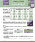 Studio 180 Design Tech Sheet Shaded Nine Patch - Quilt Pattern - 123Stitch