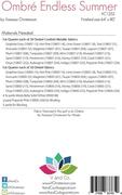 V and Co Ombre Endless Summer - Quilt Pattern - 123Stitch