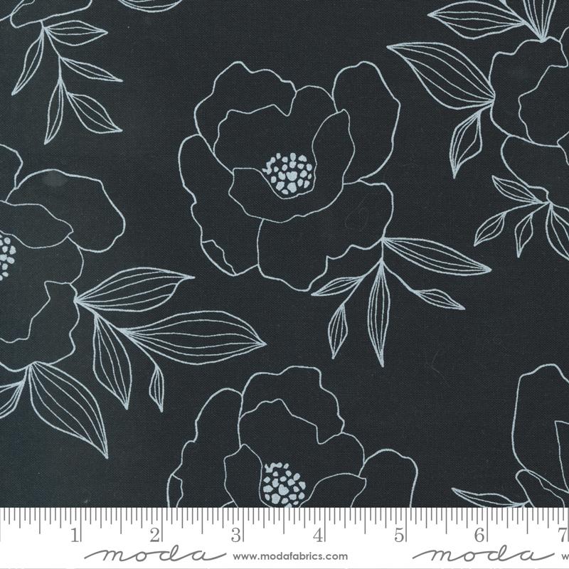 Alli K Design Gilded Ink - Bold Blossoms Large Floral - Quilt Fabric ...