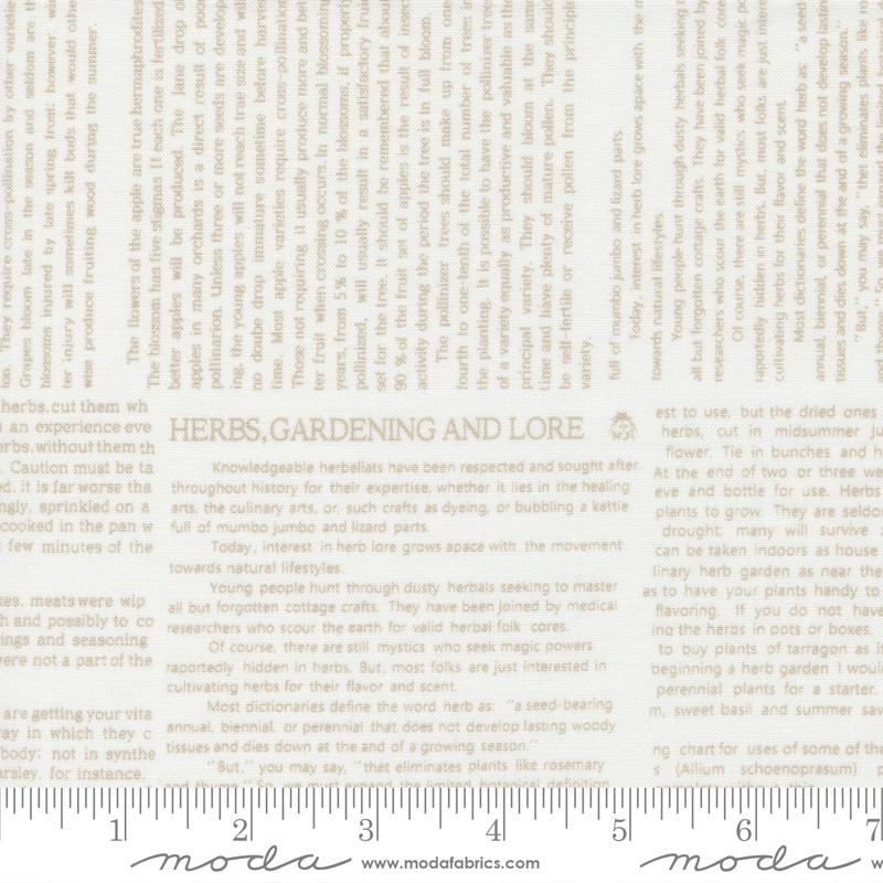 Fig Tree Quilts Linen Cupboard Text - Chantilly Latte - Quilt Fabric ...