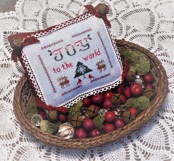 The Nebby Needle Joy To The World - Cross Stitch Pattern - 123Stitch