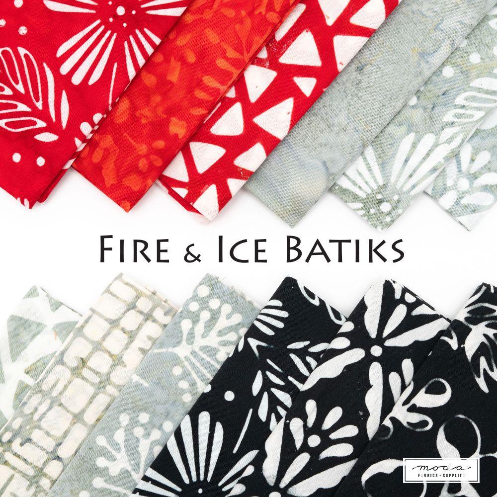Moda Fire And Ice Batiks - Jelly Roll - 123Stitch