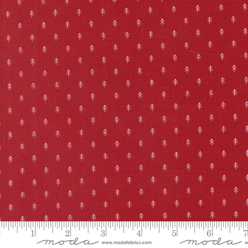Sweetwater On Dasher Tiny Trees Red - Quilt Fabric - 123Stitch