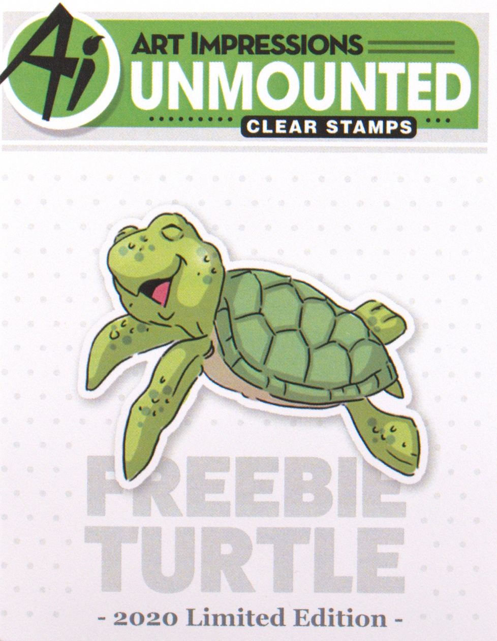 Art Impressions FREE GIFT - Turtle - Clear Stamp - 123Stitch