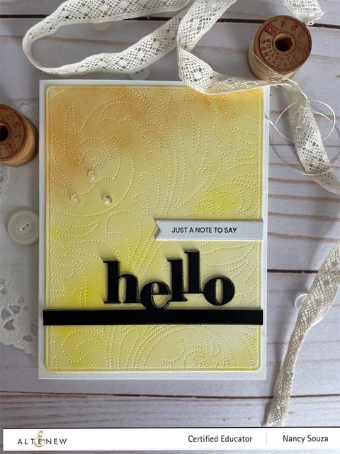 Altenew Tiny Sentiments Hello - Stamp and Die Set - 123Stitch
