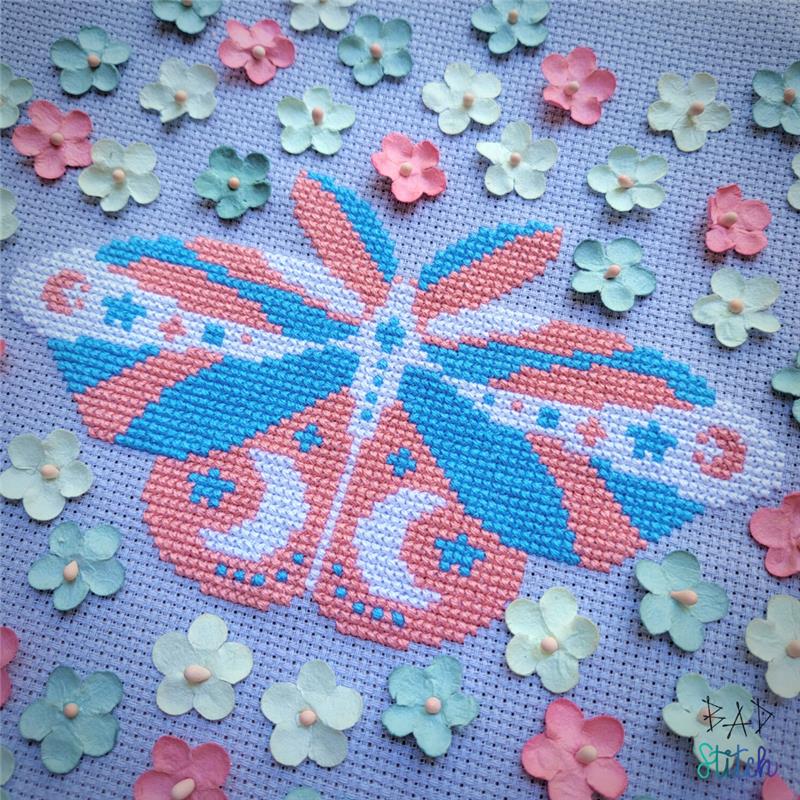 BAD Stitch Rise Up - Transgender Pride - Cross Stitch Pattern - 123Stitch