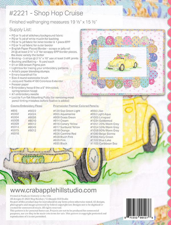 Crabapple Hill Shop Hop Cruise - Quilt Pattern - 123Stitch