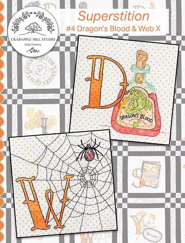 Crabapple Hill Superstition BOM #4 Dragon's Blood - Quilt Pattern ...