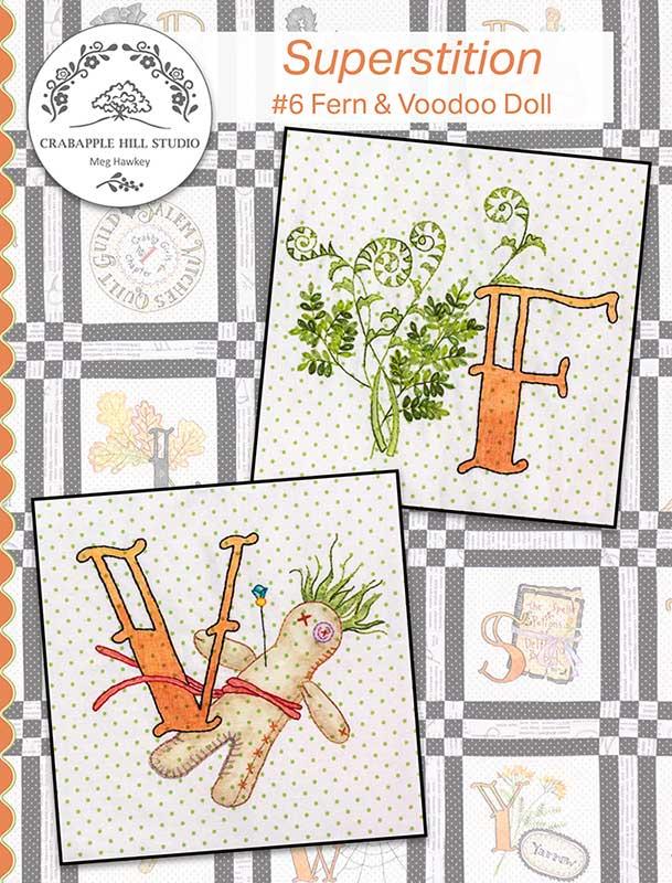 Crabapple Hill Superstition BOM #6 Fern & Voodoo - Quilt Pattern ...