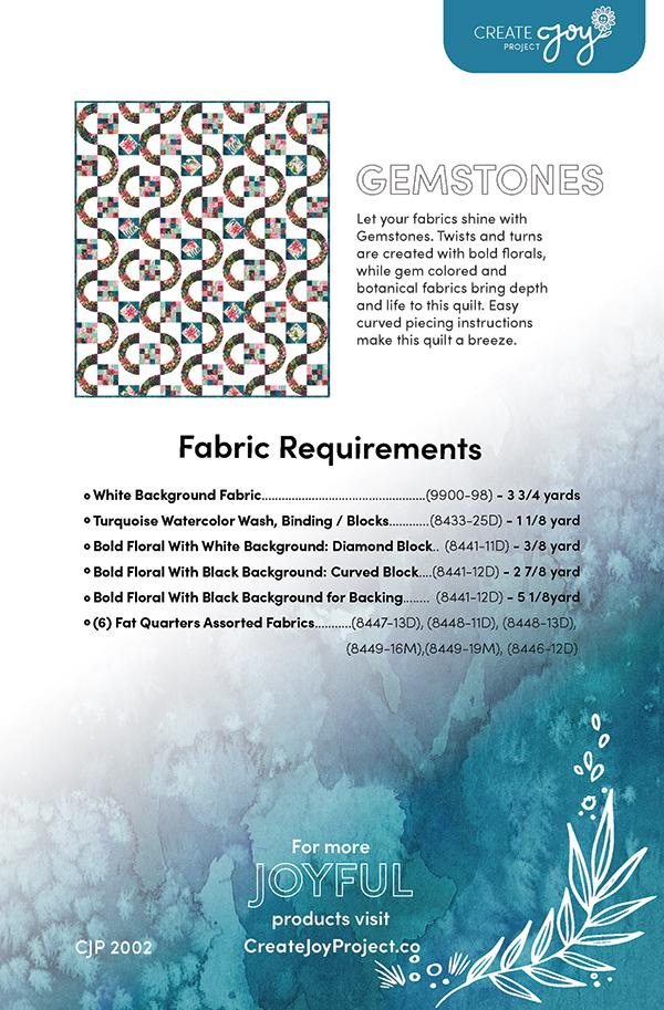 Create Joy Project Gemstones - Quilt Pattern - 123Stitch