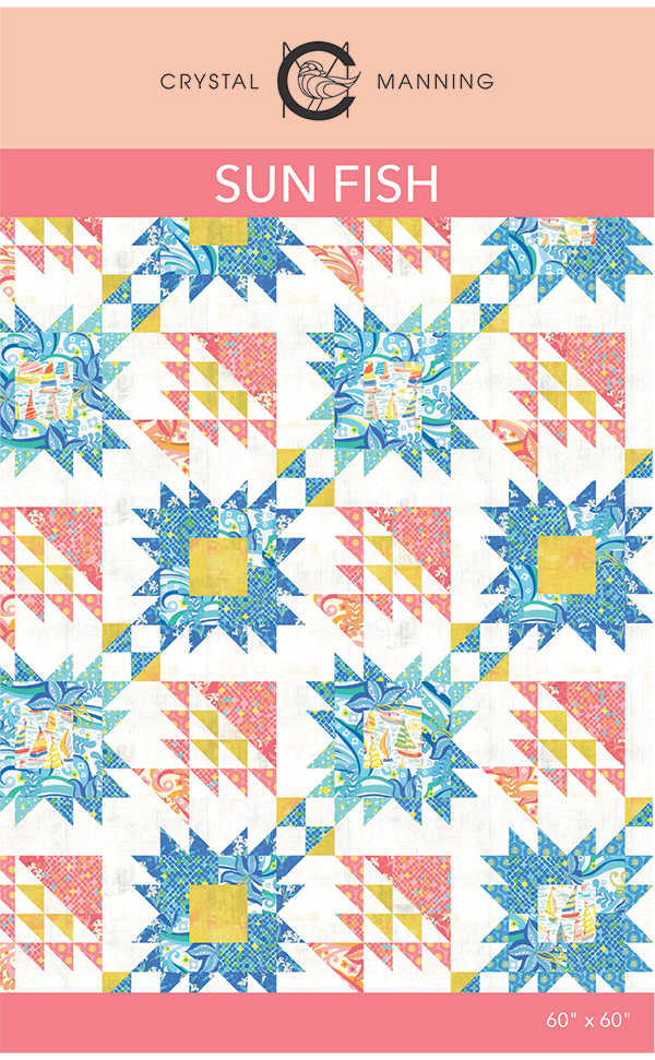 Crystal Manning Sun Fish - Quilt Pattern - 123Stitch