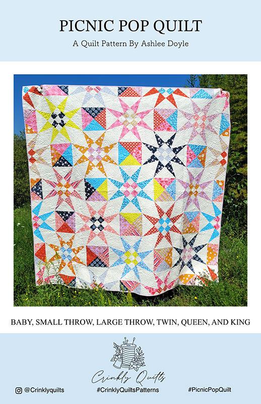Crinkly Quilts Picnic Pop - Quilt Pattern - 123Stitch