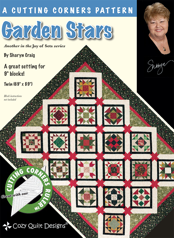 Cozy Quilt Joy Of Sets/Garden Stars - Quilt Pattern - 123Stitch