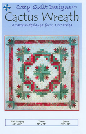 Cozy Quilt Cactus Wreath - Quilt Pattern - 123Stitch
