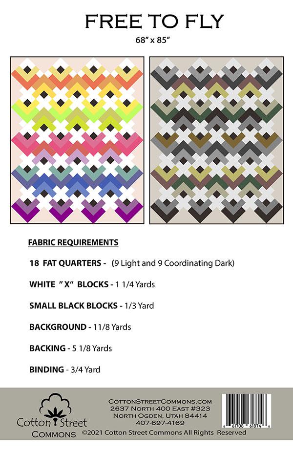 Cotton Street Commons Free To Fly - Quilt Pattern - 123Stitch