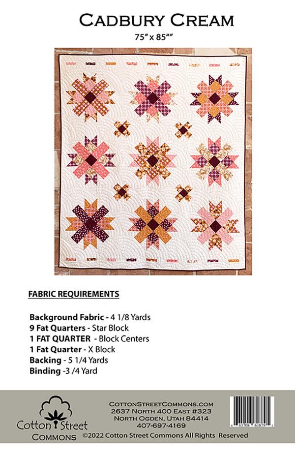 Cotton Street Commons Cadbury Cream - Quilt Pattern - 123Stitch