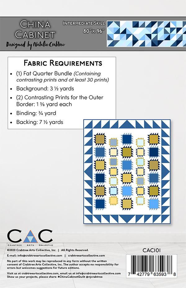 Crabtree Arts Collective China Cabinet - Quilt Pattern - 123Stitch