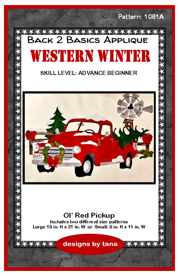 Designs by Tana Ol' Red Pickup - Quilt Pattern - 123Stitch