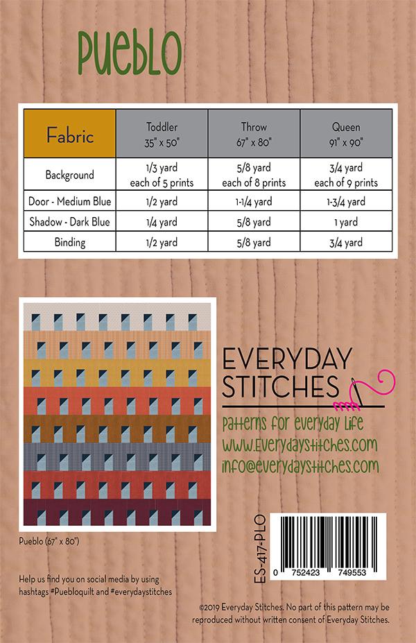 Everyday Stitches Pueblo - Quilt Pattern - 123Stitch