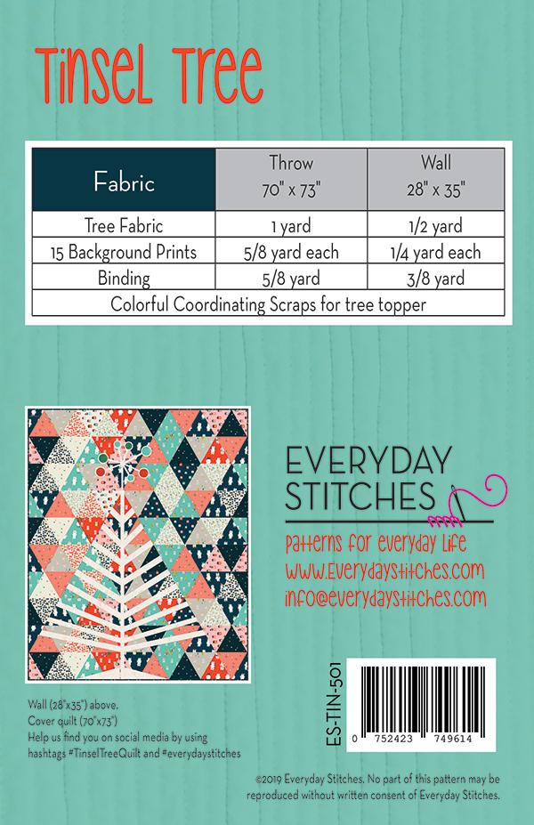 Everyday Stitches Tinsel Tree - Quilt Pattern - 123Stitch