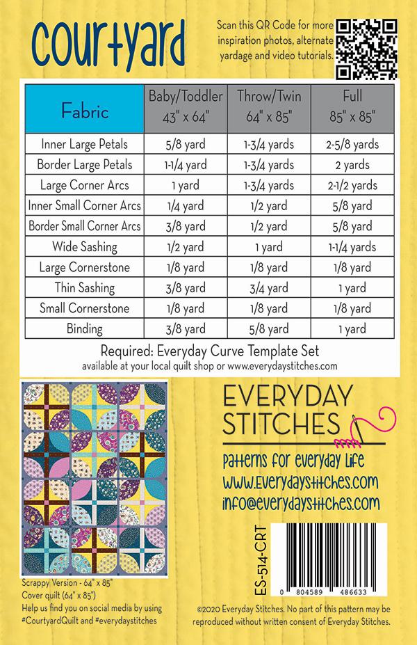 Everyday Stitches Courtyard - Quilt Pattern - 123Stitch