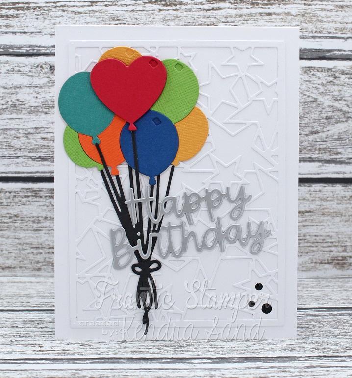 Frantic Stamper Caring Balloons - Craft Die FRA-DIE-010960 - 123Stitch