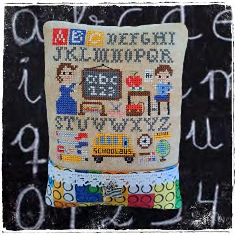 Fairy Wool in the Wood ABC of School - Cross Stitch Pattern - 123Stitch
