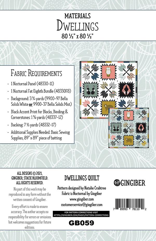 Gingiber Dwellings - Quilt Pattern - 123Stitch