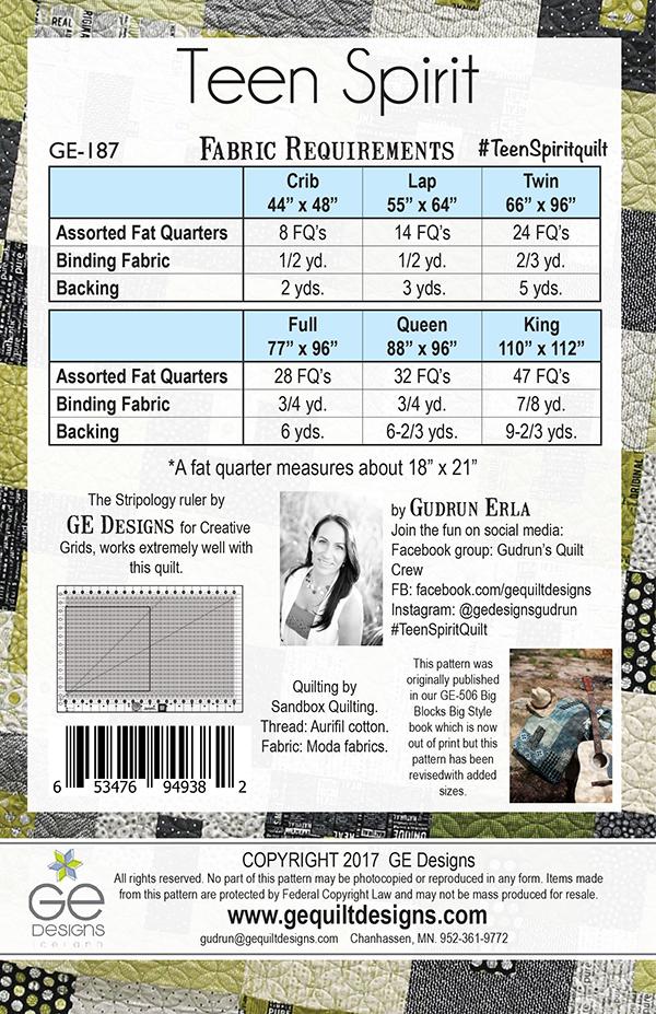 GE Designs Teen Spirit - Quilt Pattern - 123Stitch