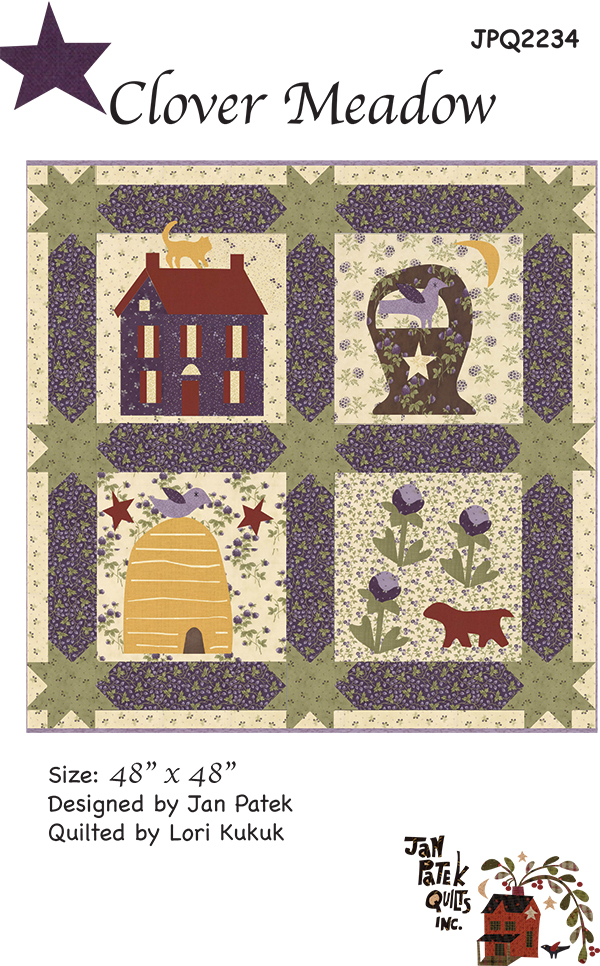 Jan Patek Clover Meadow - Quilt Pattern - 123Stitch