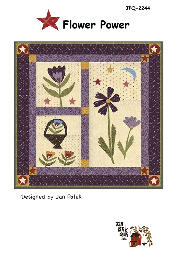 Jan Patek Flower Power - Quilt Pattern - 123Stitch
