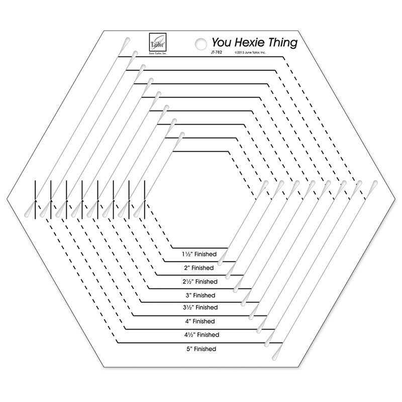 June Tailor You Hexie Thing - Hexagon Quilting Ruler - 123Stitch