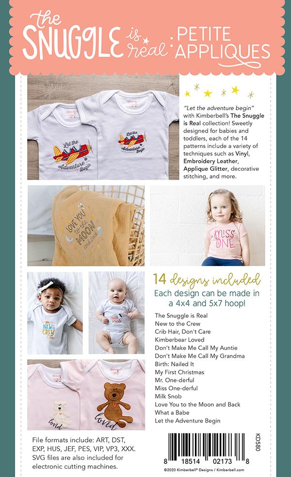 Kimberbell The Snuggle Is Real Petite Appl - Quilt Pattern - 123Stitch