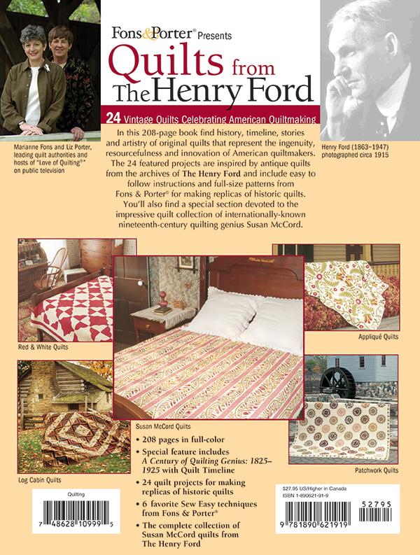 Landauer Publishing Quilts From The Henry Ford - Quilt Pattern - 123Stitch