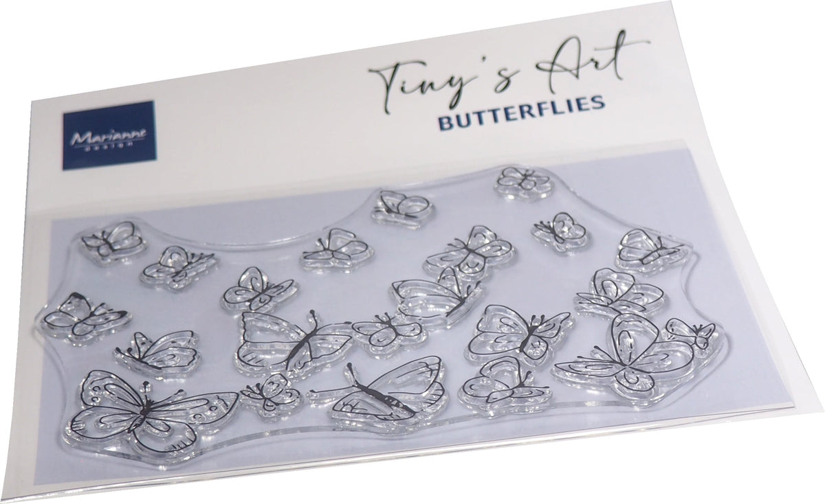 Marianne Design Tiny's Art - Butterflies - Clear Stamp TC0908 - 123Stitch
