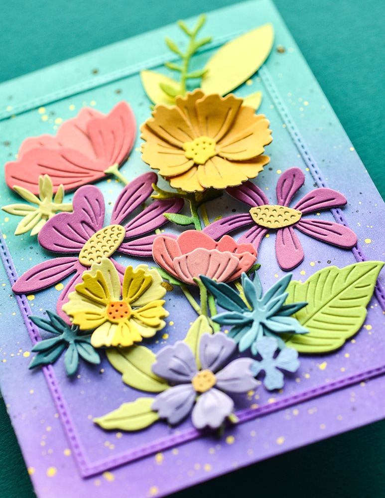 Memory Box Tall Frilly Leaf Stems - Craft Die 94615 - 123Stitch