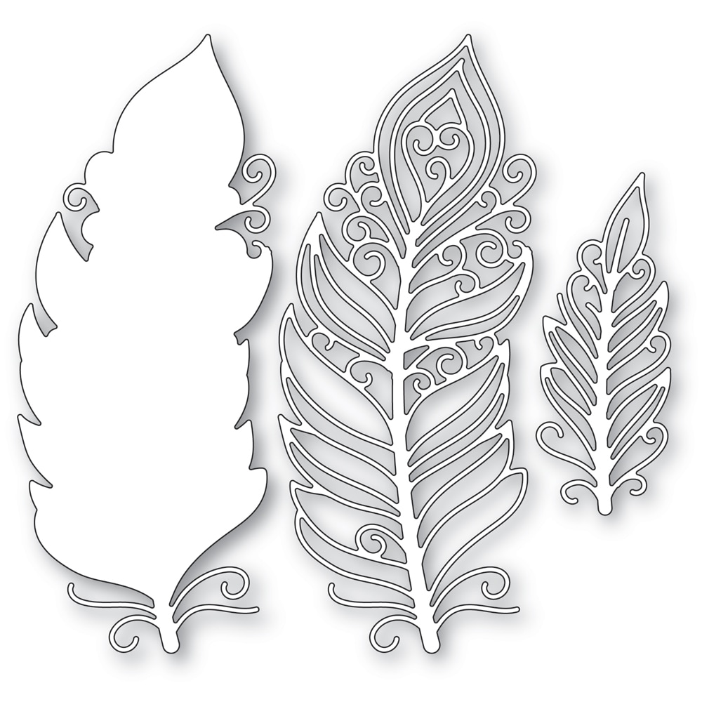 Memory Box Plumed Gypsy Feather - Craft Die 94711 - 123Stitch