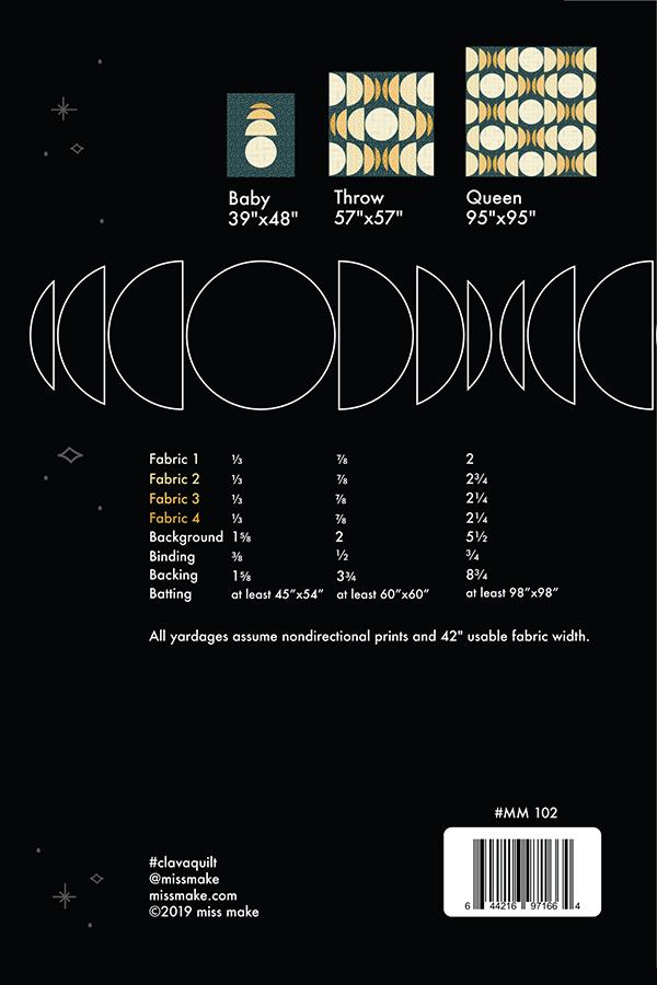 Miss Make Clava - Quilt Pattern - 123Stitch