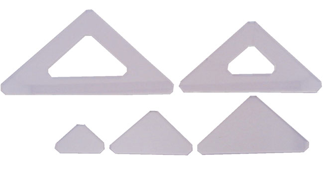 Michell Marketing Quarter-Square Triangles Template for English Paper ...